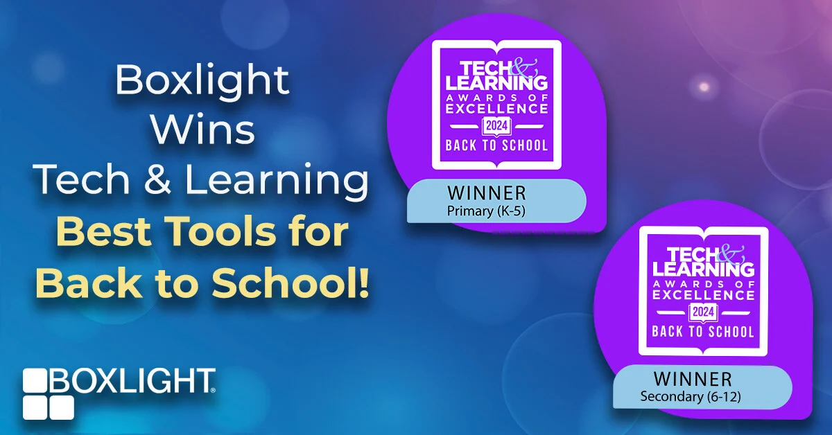 Boxlight Wins Tech & Learning's Best Tools for Back to School 2024